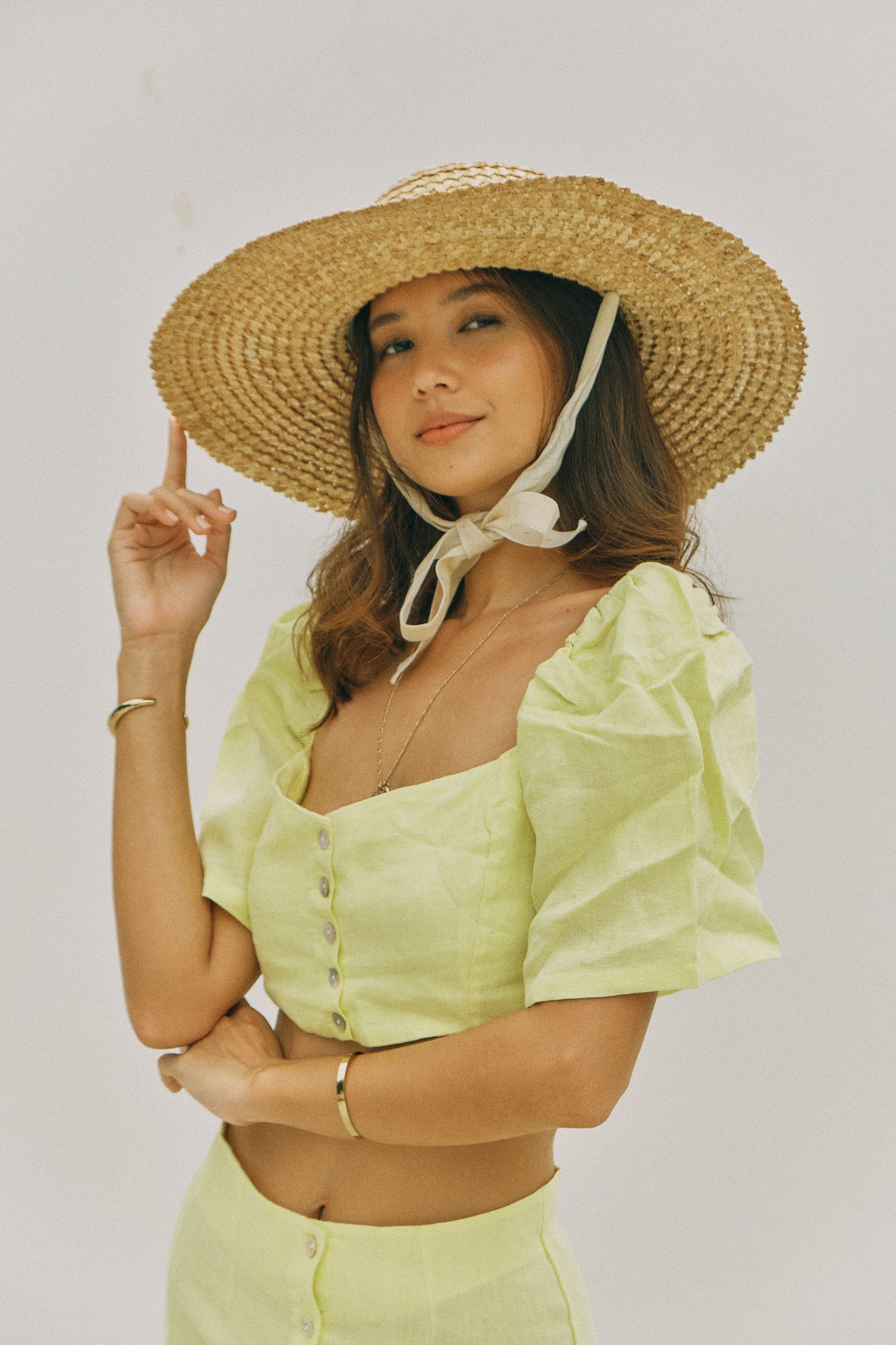 Sinai Crop Top (Lemon) – FLOAT SWIMWEAR
